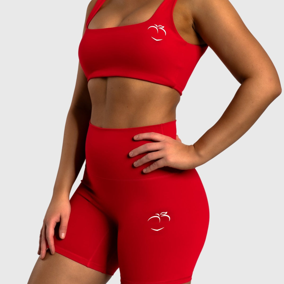 Red Refine Sports-bra – Peach Tights